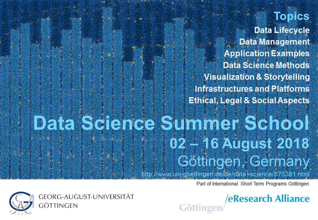 02-16/08/2018: Data Science Summer School | eResearch Alliance